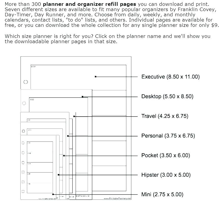 Daytimer Printable Pages Shop Fresh