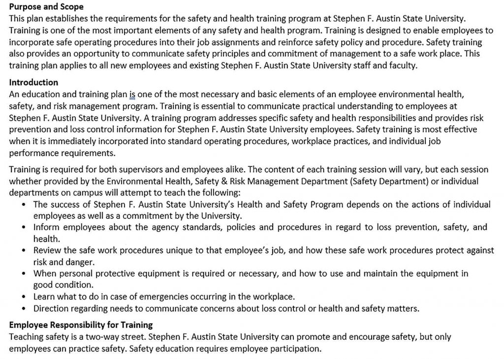 Employee Training Plan Template | shop fresh